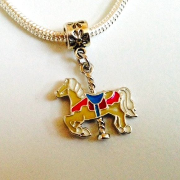 Charm Tastic | Jewelry | Carousel Horse Dangling Charm Bead For ...
